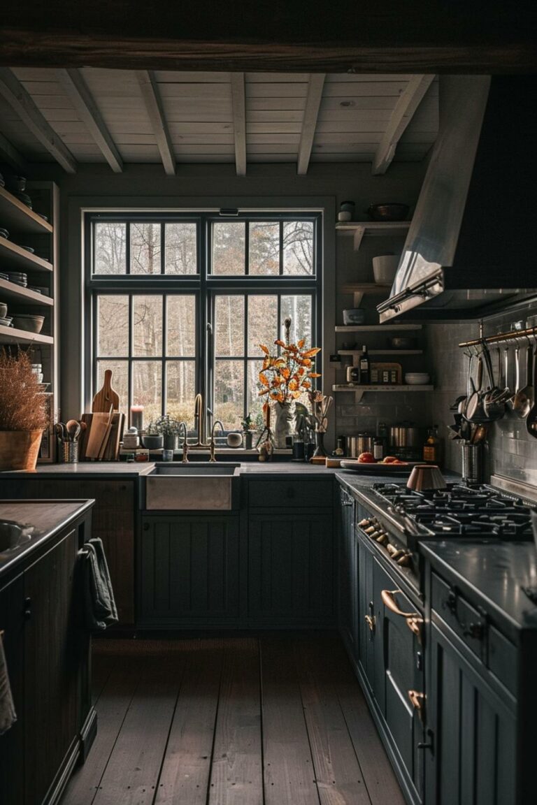 30+ Moody Farmhouse Kitchen Ideas for a Timeless Cooking Space
