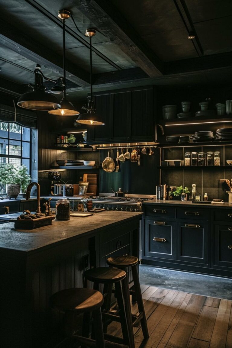 30+ Moody Farmhouse Kitchen Ideas for a Timeless Cooking Space
