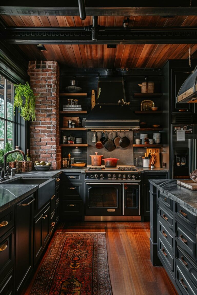 30+ Moody Farmhouse Kitchen Ideas for a Timeless Cooking Space