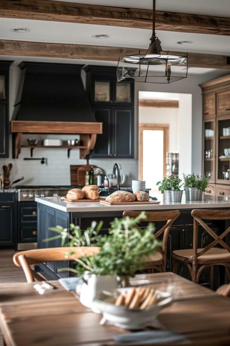 30+ Moody Farmhouse Kitchen Ideas for a Timeless Cooking Space