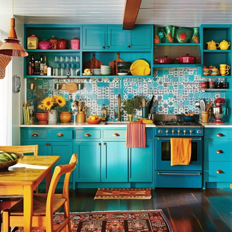 45 Colorful Kitchen Ideas that Will Add Burst of Color