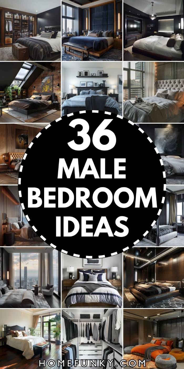36 Male Bedroom Ideas for A Sense of Refined Masculinity