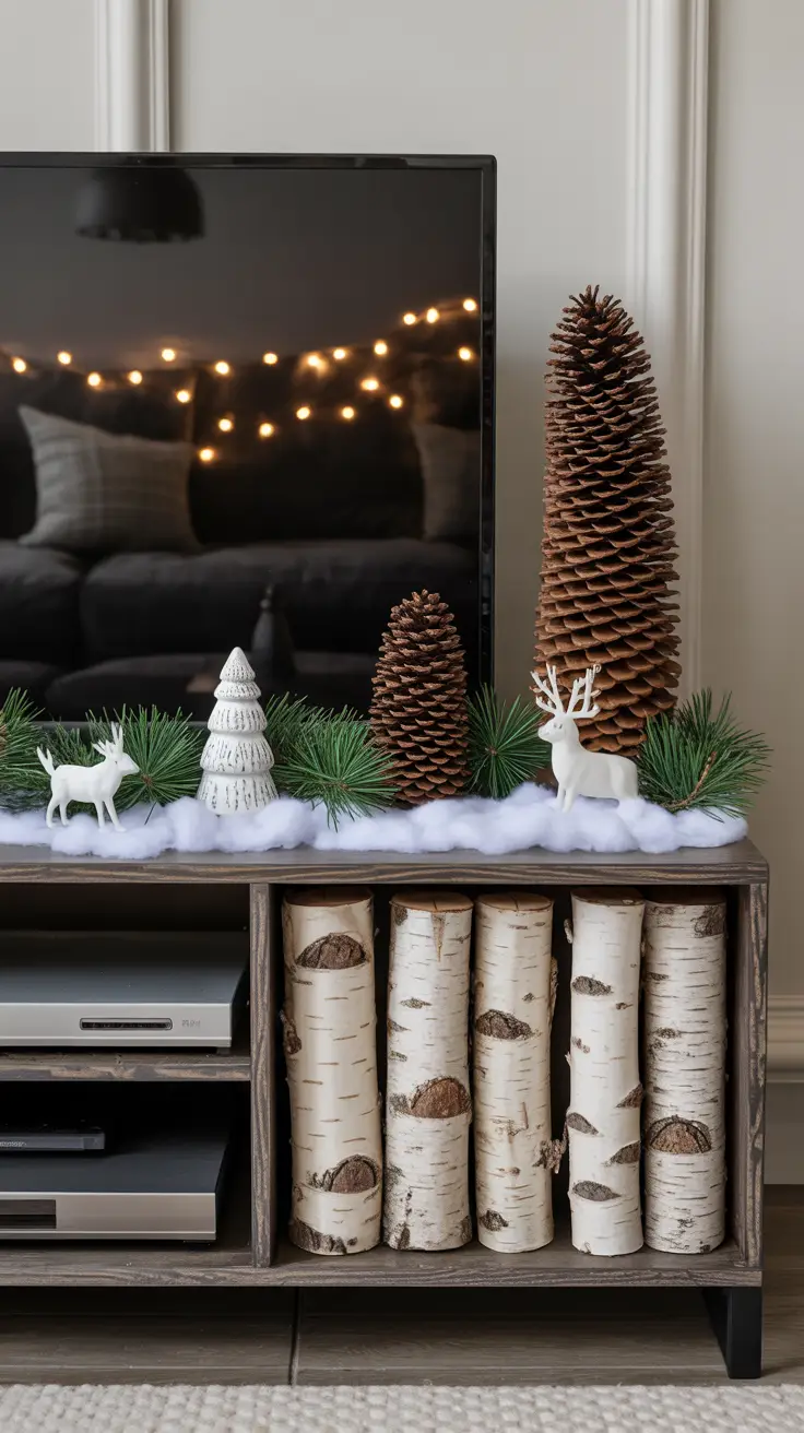 21 TV Stand Christmas Decor Ideas 2025